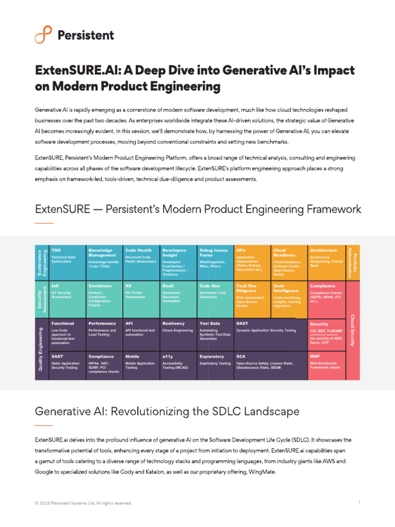 Insight Extensure Framework Generative Ai in Software Engineering | PDF