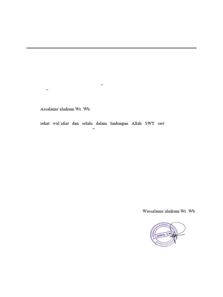 Undangan Pelatihan Operator MTs C3M | PDF