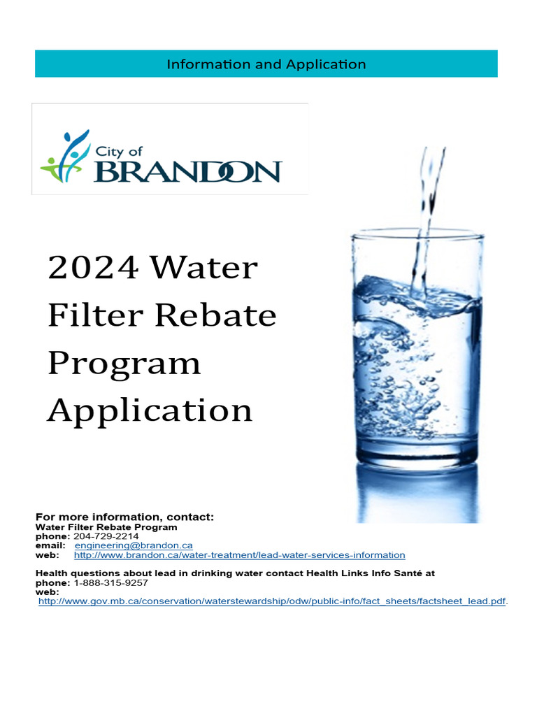 2024 Water Filter Rebate Program | PDF | Rebate (Marketing) | Tax Refund
