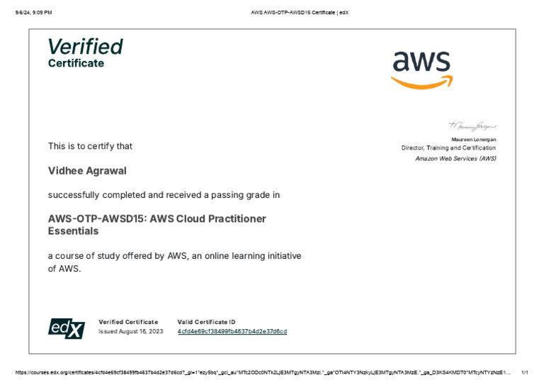 AWS Cloud Practitioner Certificate | PDF