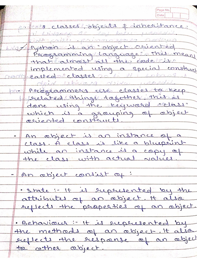 Classes Object and Inheritance | PDF