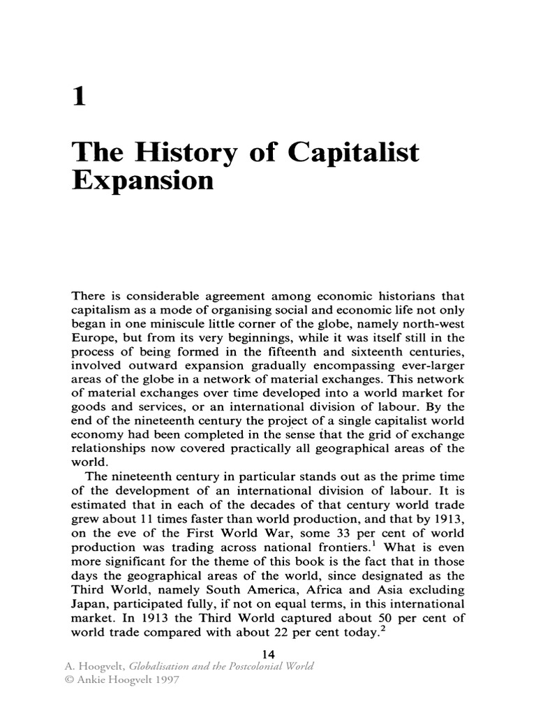 History of Capitalist Expansion Analysis | PDF | Capitalism | Imperialism