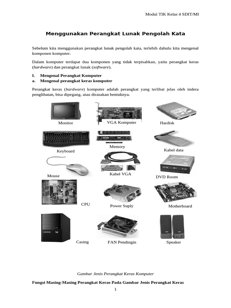 Modul Tik Kelas 4 2017 | PDF