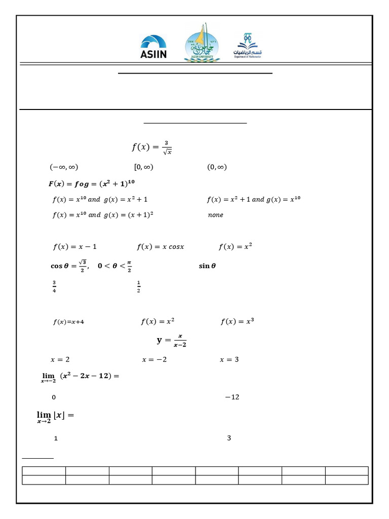 Mid Term Exam Boys Solution J | PDF | Mathematics