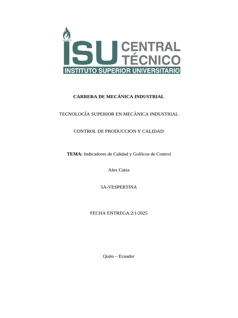 Indicadores de Calidad en Producción | PDF | Calidad (comercial ...