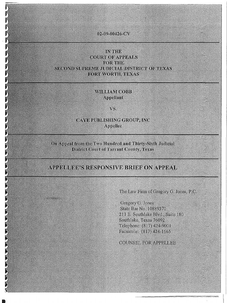 Appellees Brief | Download Free PDF | Brief (Law) | Appeal