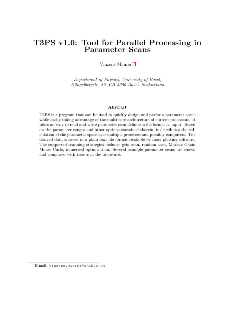 1503.01073 T3PS v1.0 Tool for Parallel Processing in Parameter Scans ... 1503.01073 T3PS v1.0 Tool for Parallel Processing in Parameter Scans ...