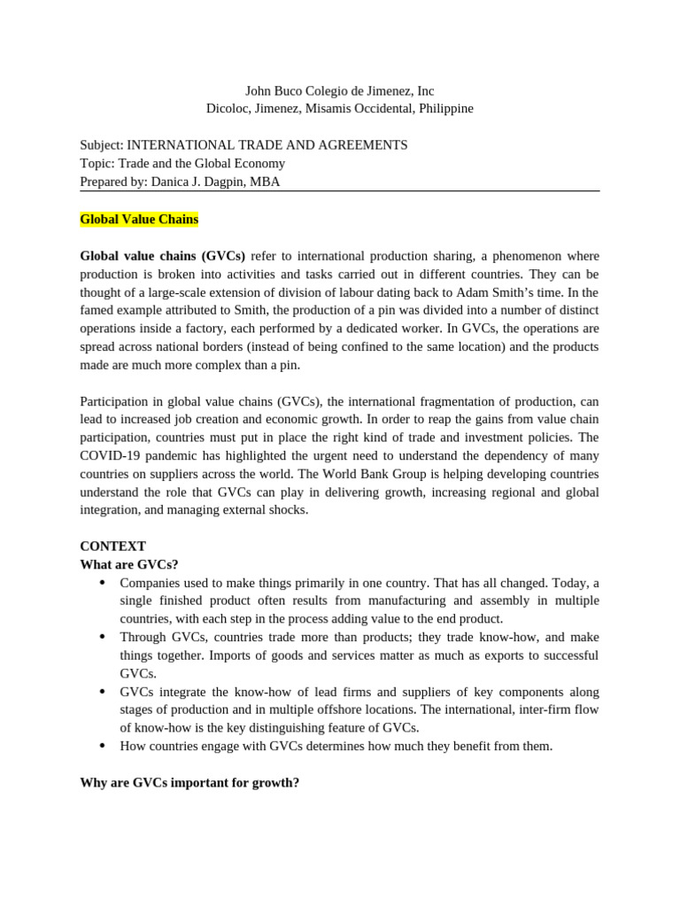 Trade and Global Economy | PDF | Multinational Corporation | Stocks