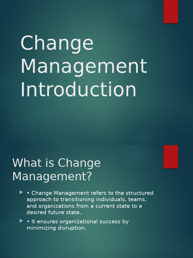 Comprehensive Change Management Presentation | PDF | Change Management ...
