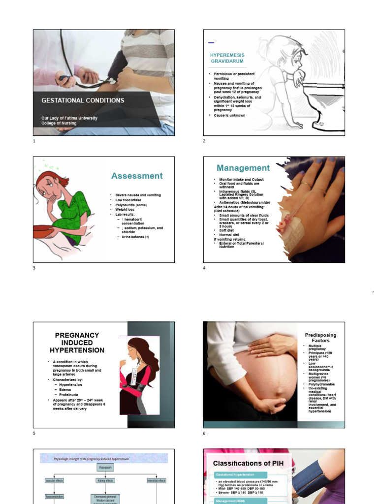 Gestational Conditions Handouts | PDF | Gestational Diabetes | Diabetes