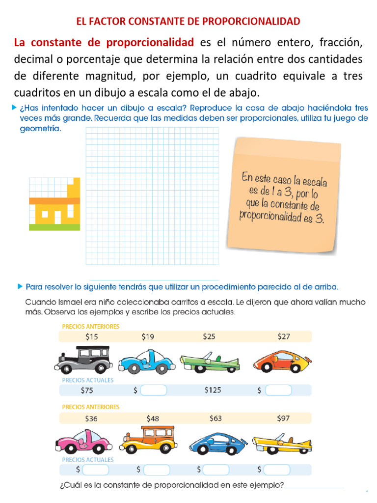 El Factor Constante de Proporcionalidad | PDF