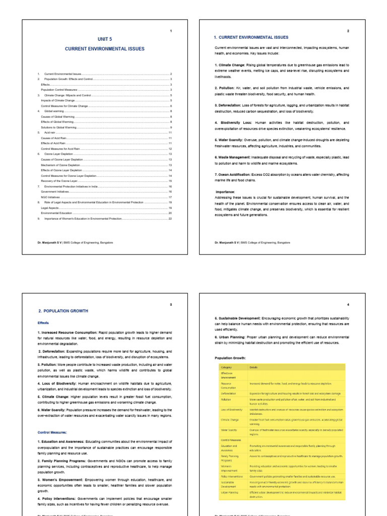 Unit 5 - Current Environmental Issues-03!01!2025 | PDF | Ozone ...