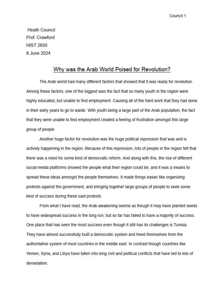 H.council HIST Assignment #4 | PDF