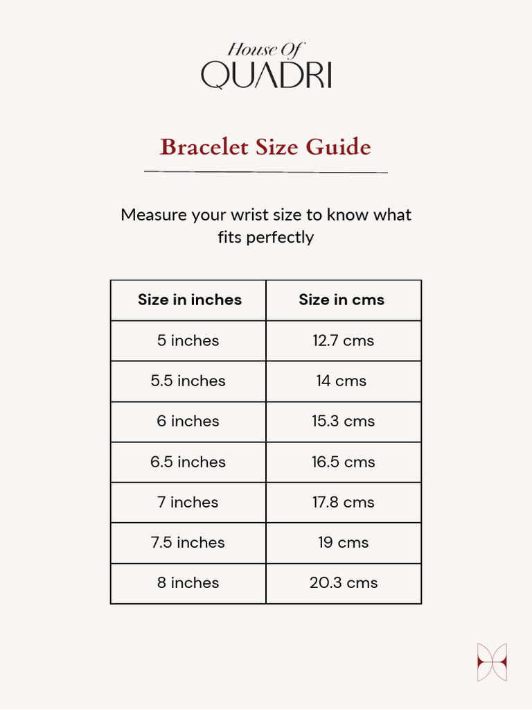 Bracelet Size Guide | PDF