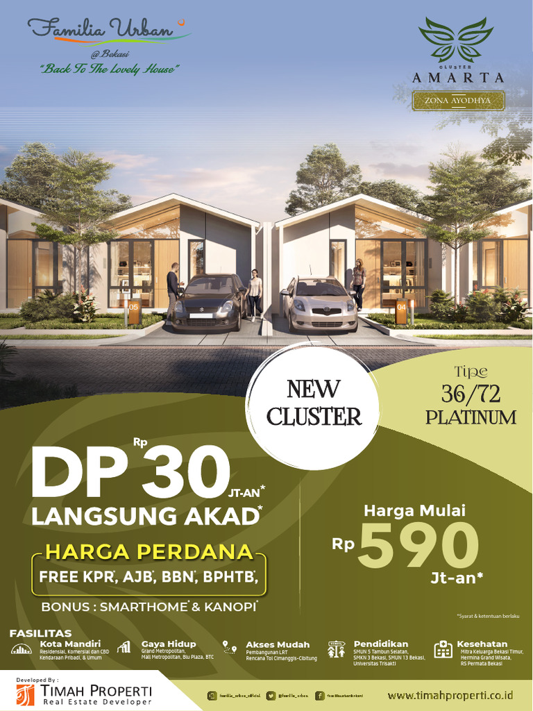 Flyer Familia Urban Cluster Amarta | PDF