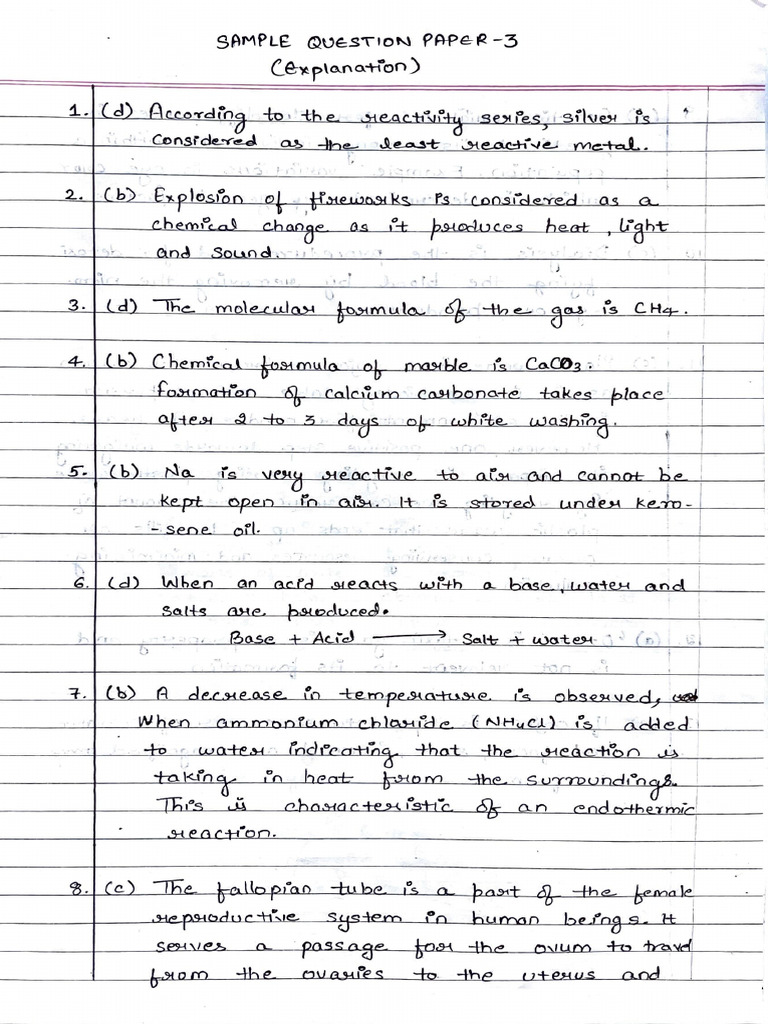 X - SQP - 3 Explanations | PDF