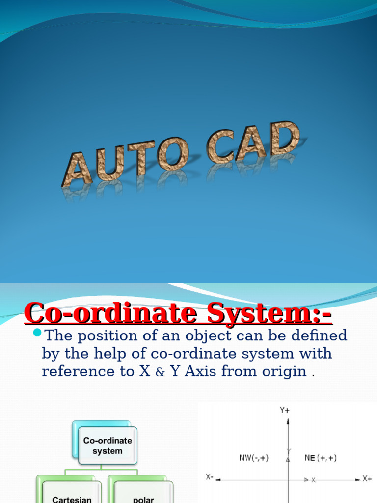 ACAD - Copy | PDF | Coordinate System | Cartesian Coordinate System