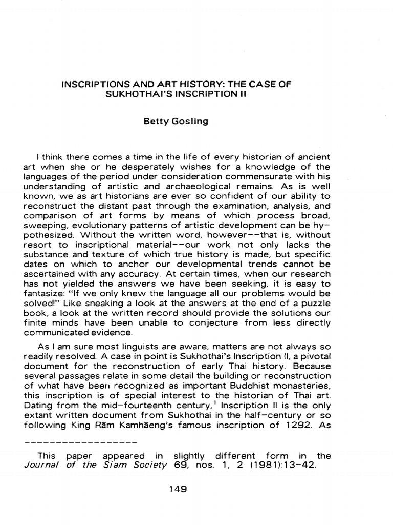Gosling 1986 Inscriptions | PDF