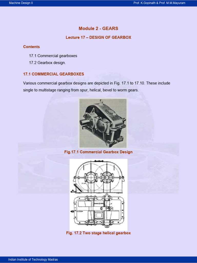 Gear Design | PDF | Gear | Bearing (Mechanical)