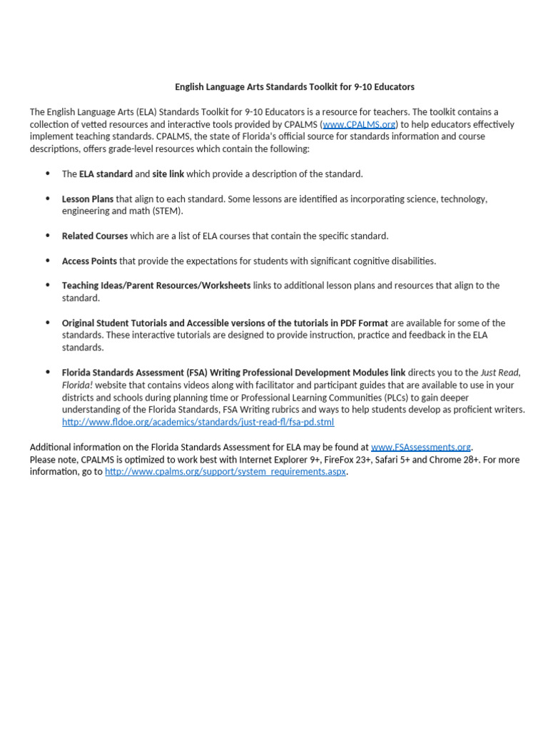 El a 910 Toolkit | PDF | Adjective | Narrative