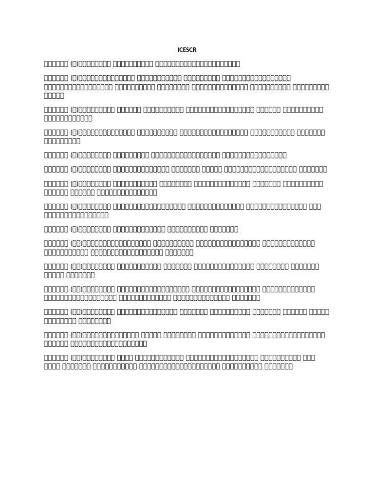 ICESCR | PDF