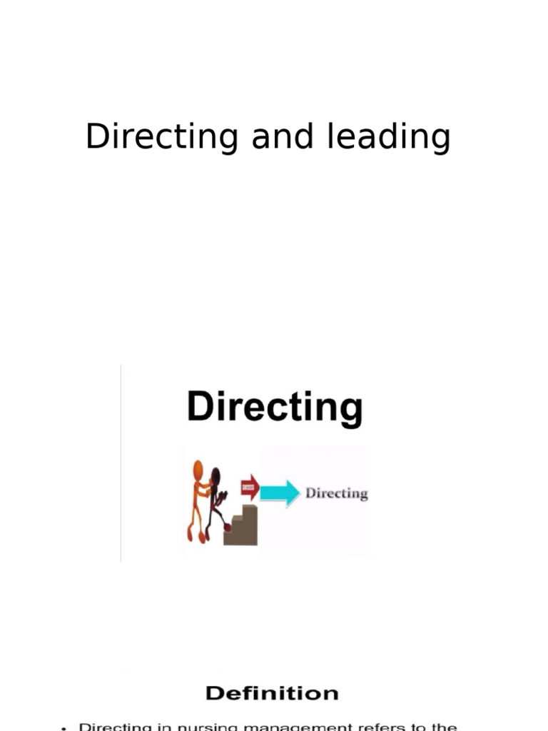 directing | PDF | Nursing | Leadership