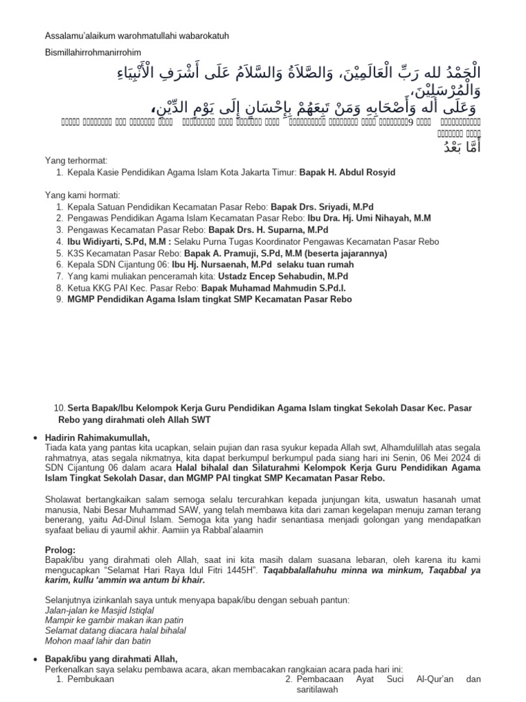 Teks MC Halbil Pai | PDF