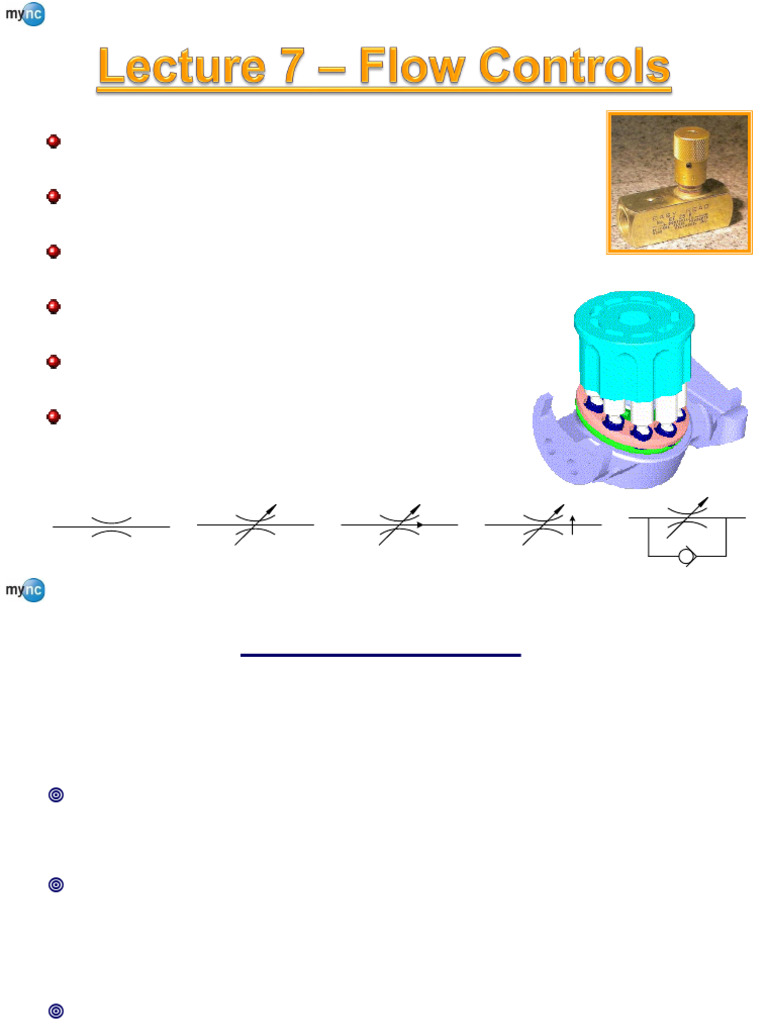 Hydraulic Flow Control & Metering | PDF | Valve | Pump