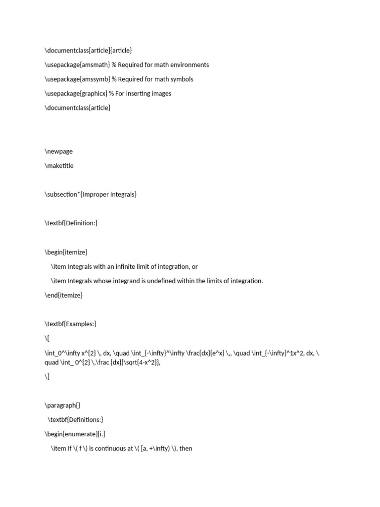 LATEX CODE | PDF | Integral | Equations