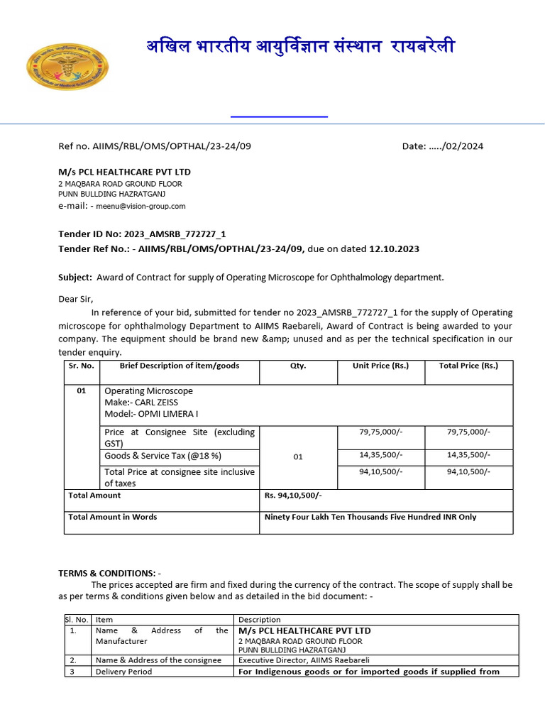 LOA - Operating Microscope | PDF | Zoom Lens | Optics