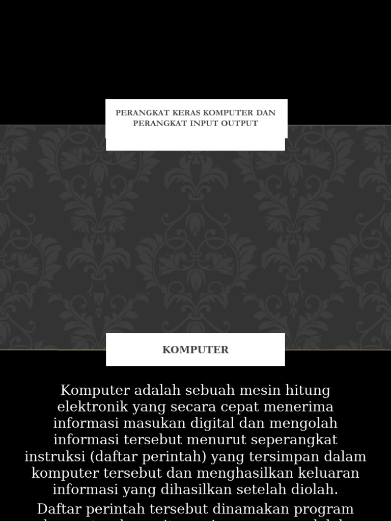 Materi Input Proses Output | PDF