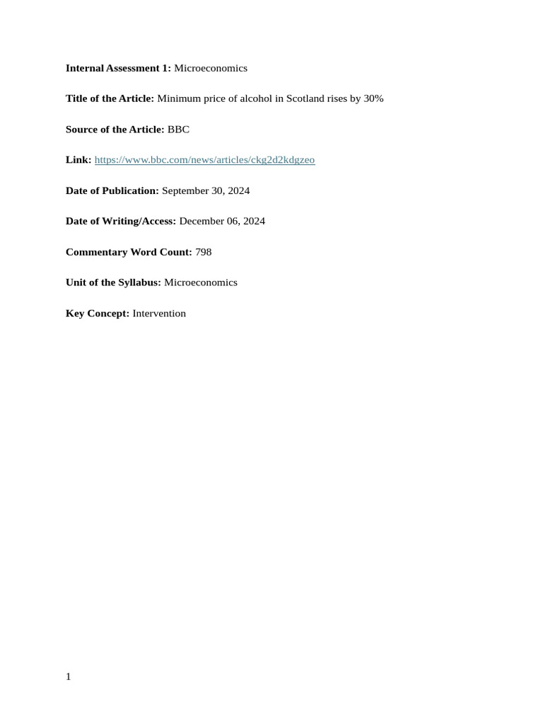 Avee Eco IA1 Article (Updated) | PDF | Economies