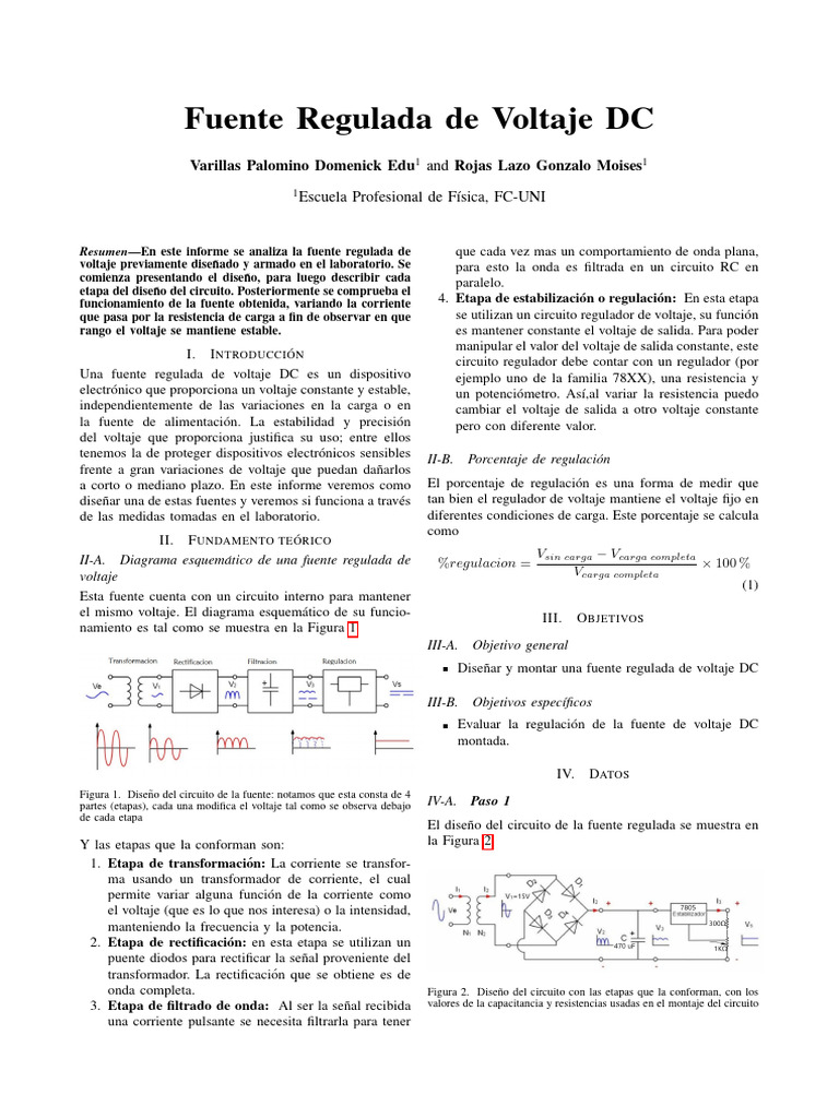 Informe 10 Circuitos | PDF | Rectificador | Red eléctrica