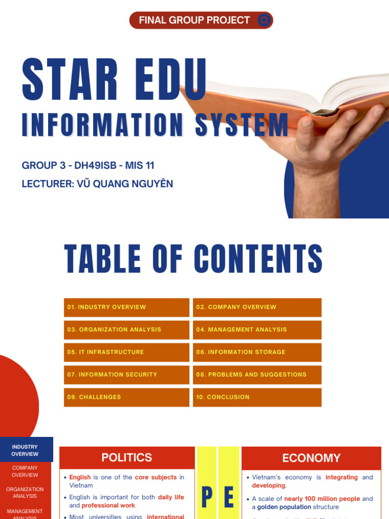 MIS11 - A3 - G3 StarEdu Presentation | PDF | Computer Security | Security