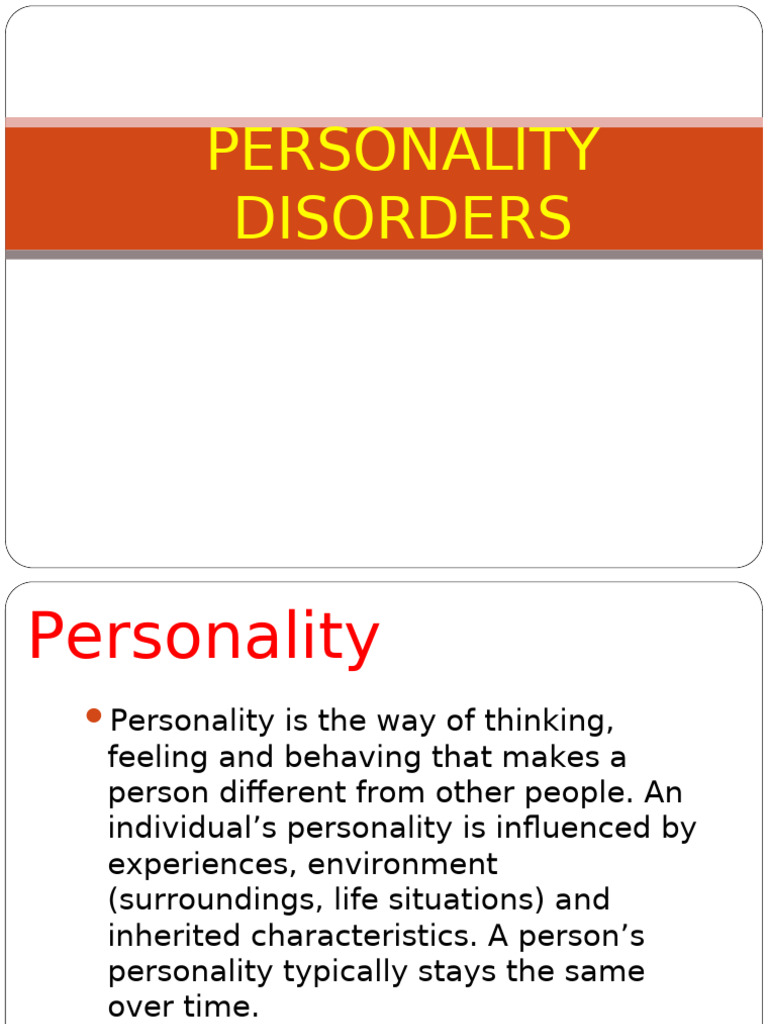 Personality Disorders | PDF | Personality Disorder | Mental Disorder