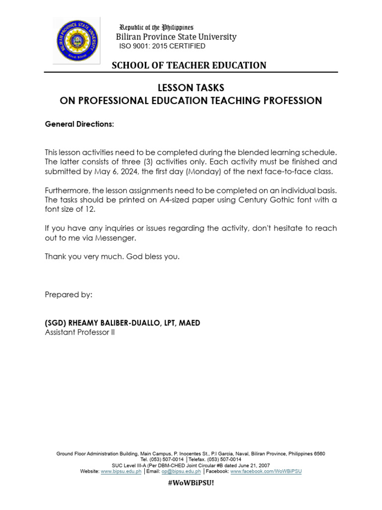 Activity 10 13 | PDF | Philosophy Of Education | Behavior Modification