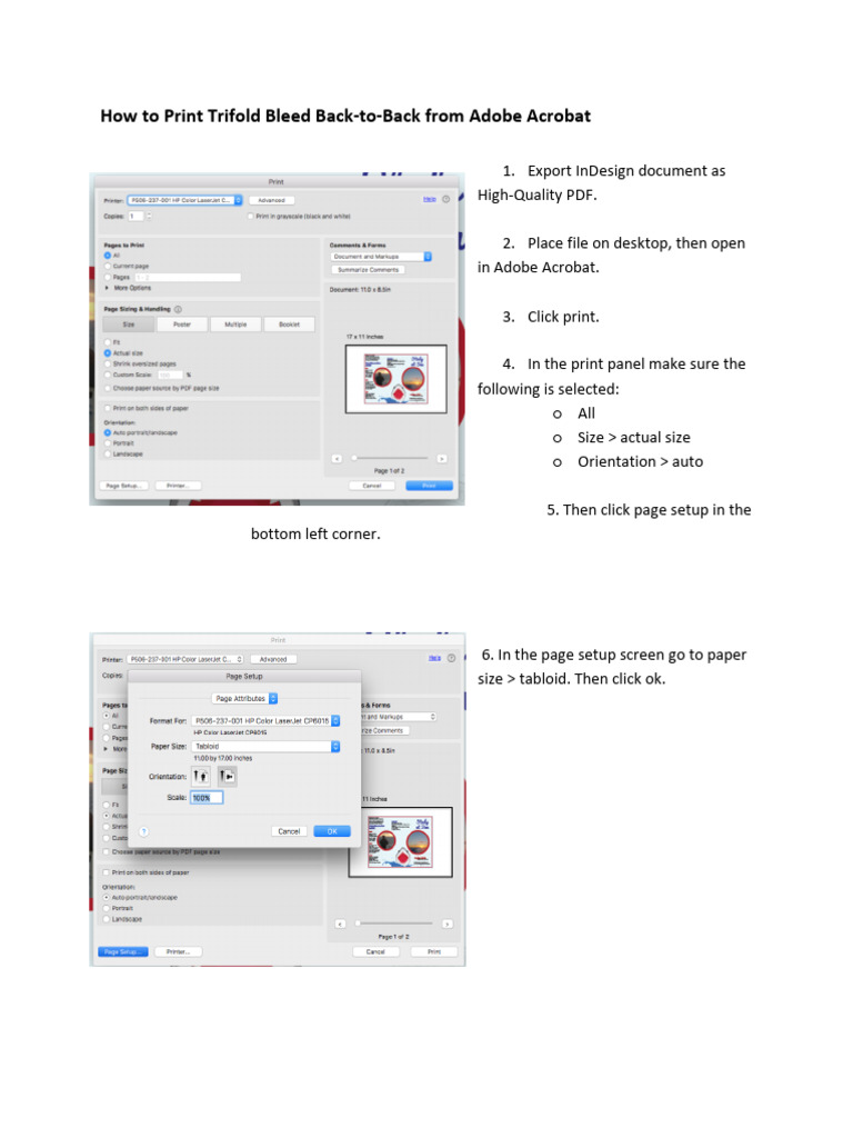 How To Print Trifold Bleed | PDF
