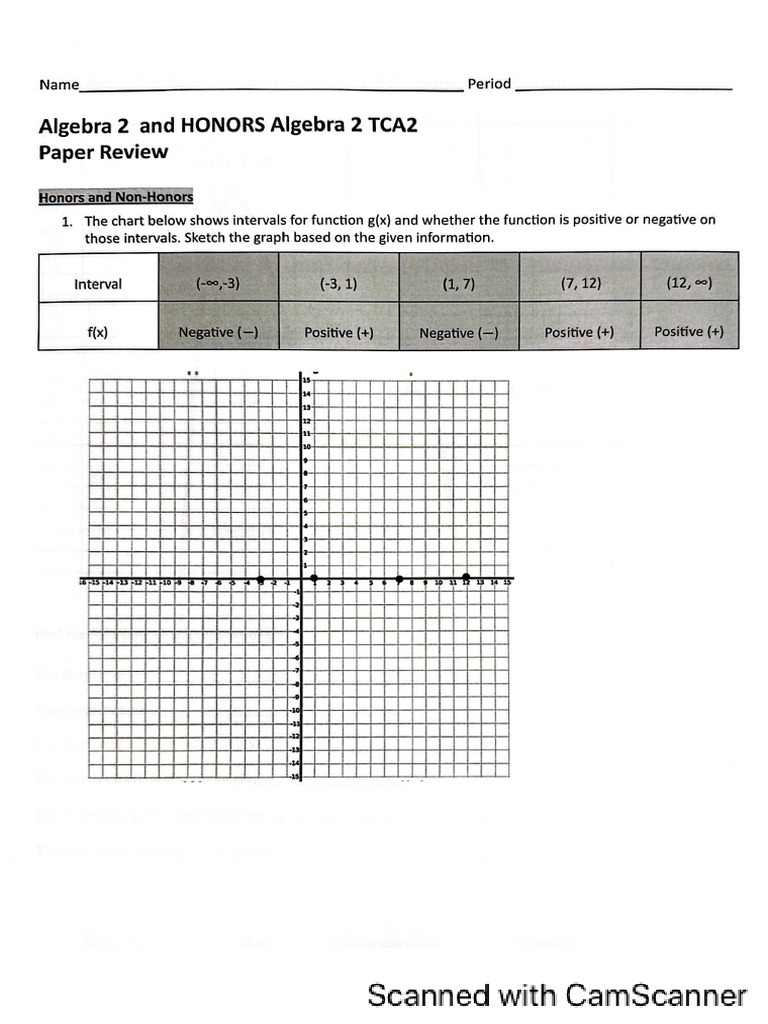 Alg2 and HAlg2 TCA2 Extra Rev 23-24 | PDF