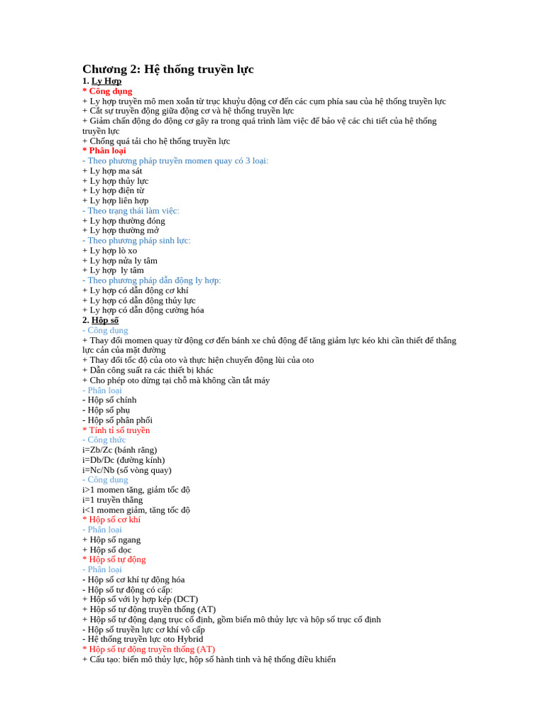 Ktra GK Cấu tạo oto | PDF