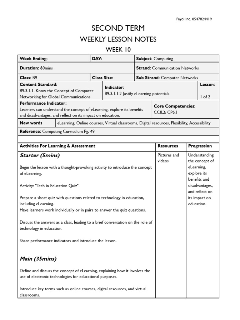 B9-COMP-WK10.docx | PDF | Educational Technology | Learning