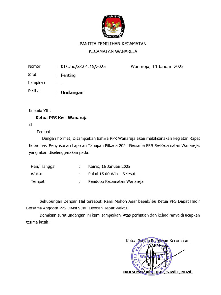 Rapat Koordinasi Penyusunan Laporan Tahapan Pilkada 2024 Bersama PPS | PDF