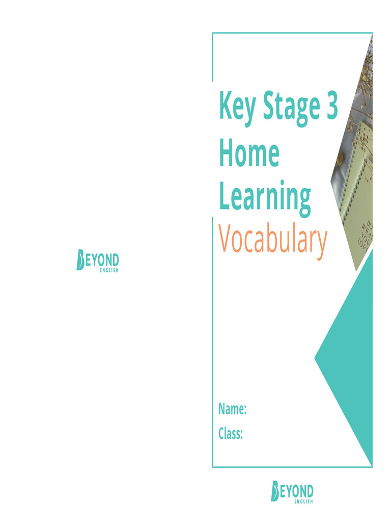 Home Learning Vocabulary Booklet | PDF | Written Communication ...