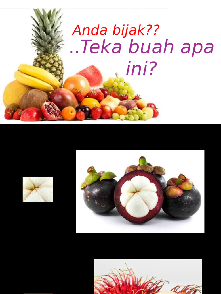 Kuiz Buah Buahan | PDF
