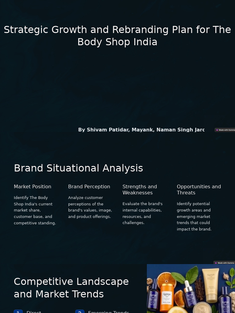 The Body Shop India Growth Plan | PDF | Brand | Marketing Strategy