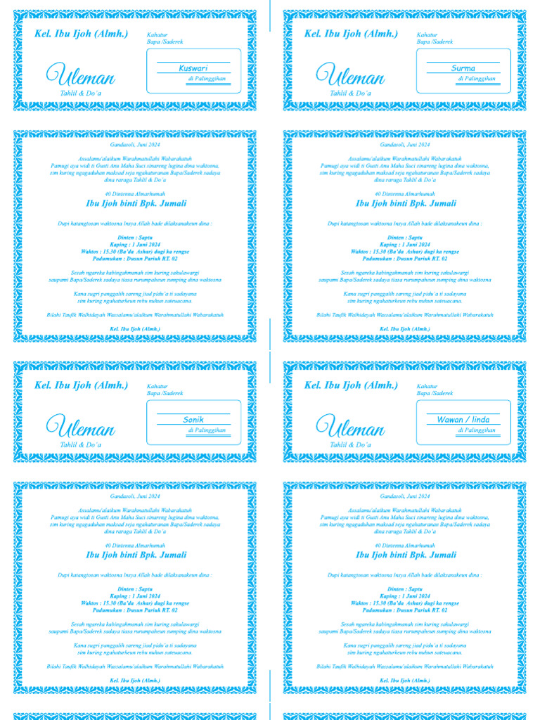 ULEMAN 40 Dinten Na Ema3 | PDF