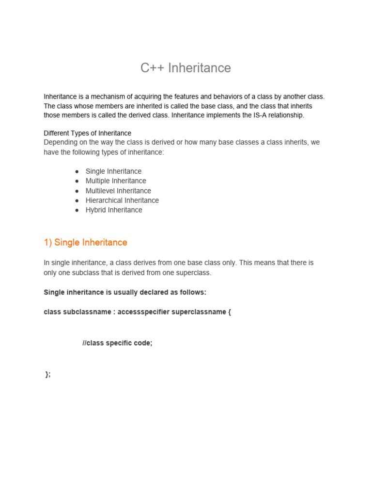 Cpp | PDF | Inheritance (Object Oriented Programming) | Pointer ... Cpp | PDF | Inheritance (Object Oriented Programming) | Pointer ...
