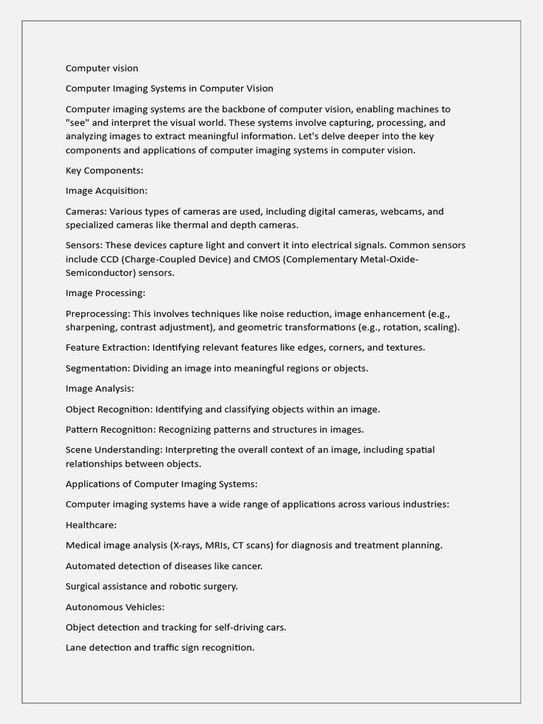 Computer Vision (7th Sem) | PDF | Image Segmentation | Computer Vision
