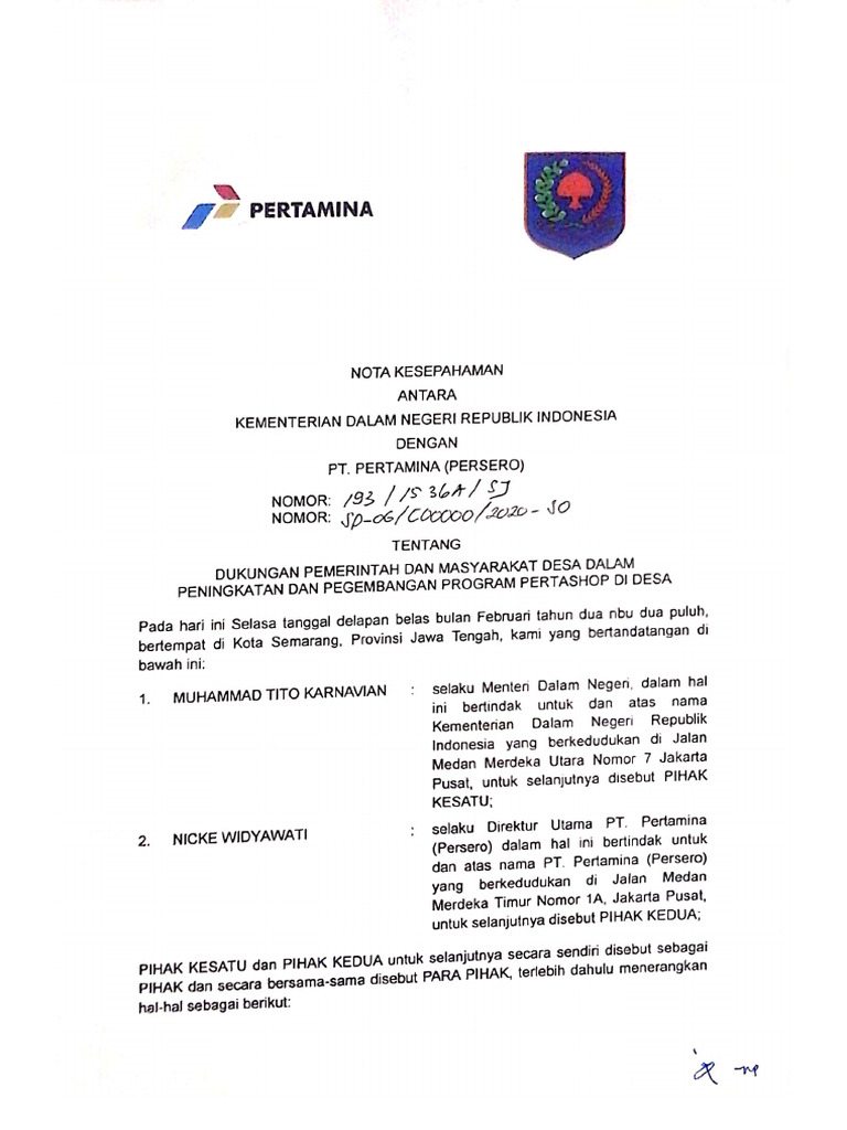 PT - Pertamina 2020 | PDF