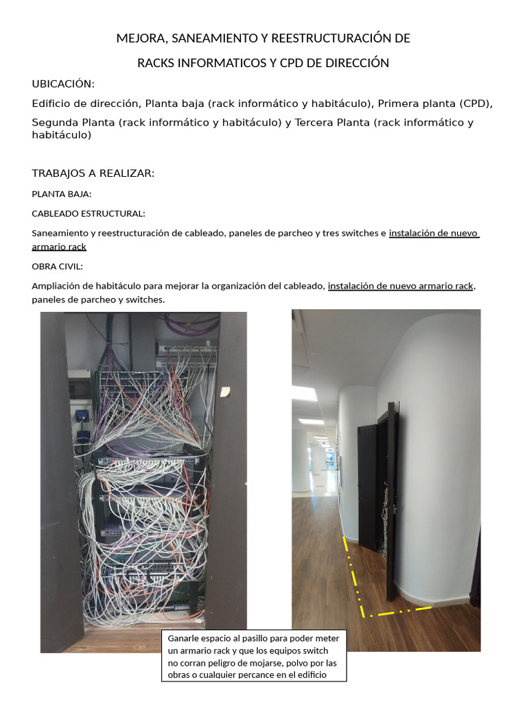 Edificio de Dirección Cableado Estructural | PDF