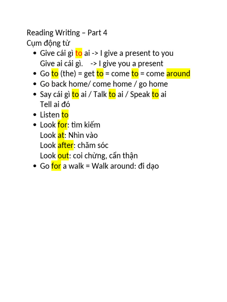 Reading Writing Part 4 | PDF